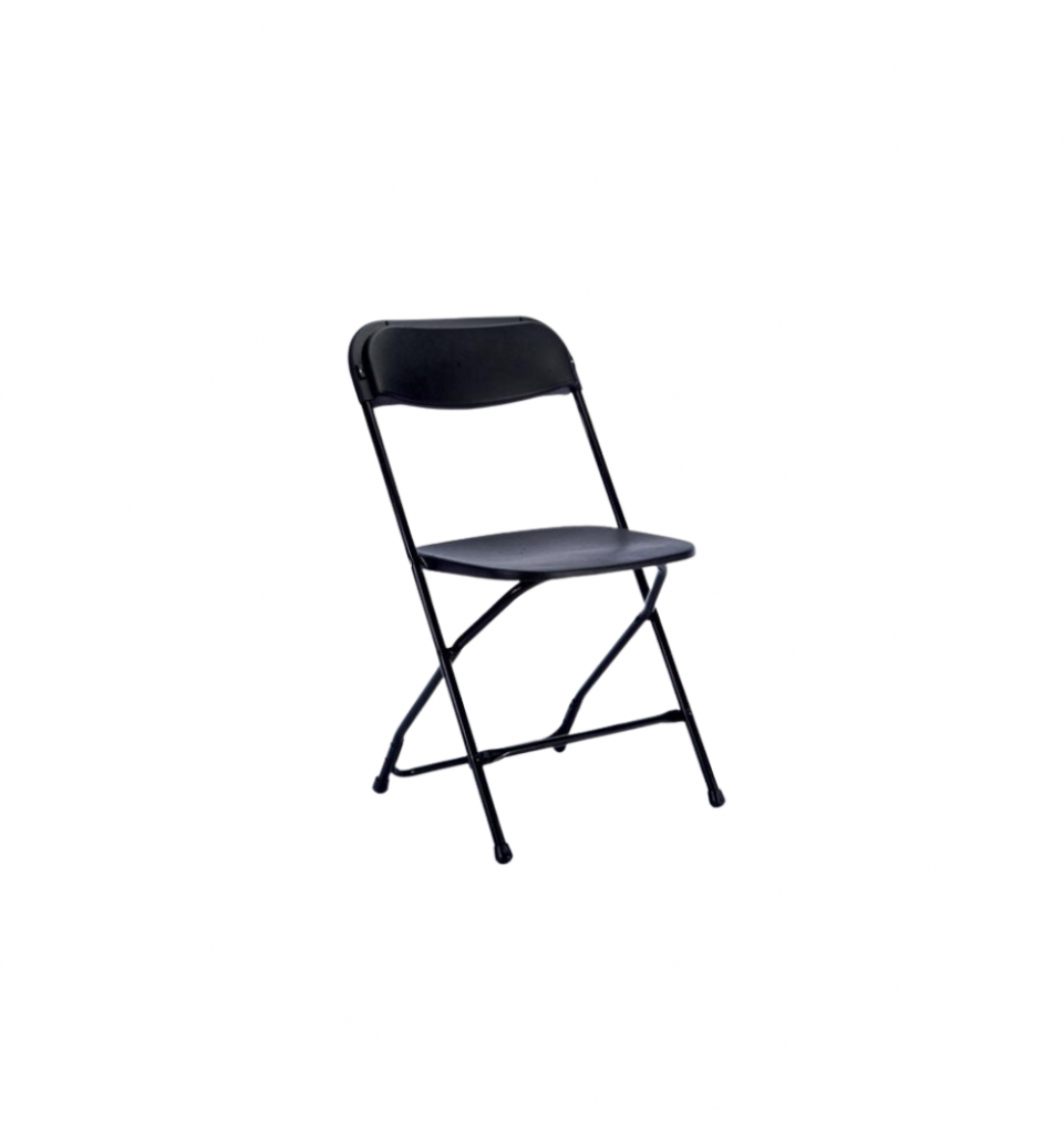 Folding Samsonite Chair, Black - Modesto